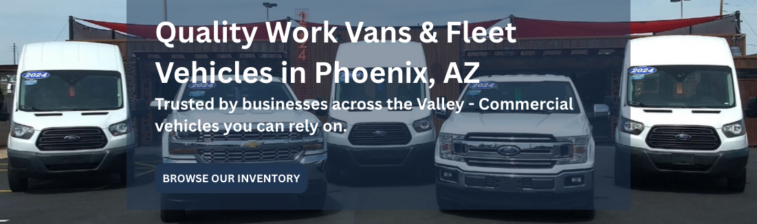 Ford Transit Vans Phoenix | Low Mileage & Work-Ready Cargo Vans