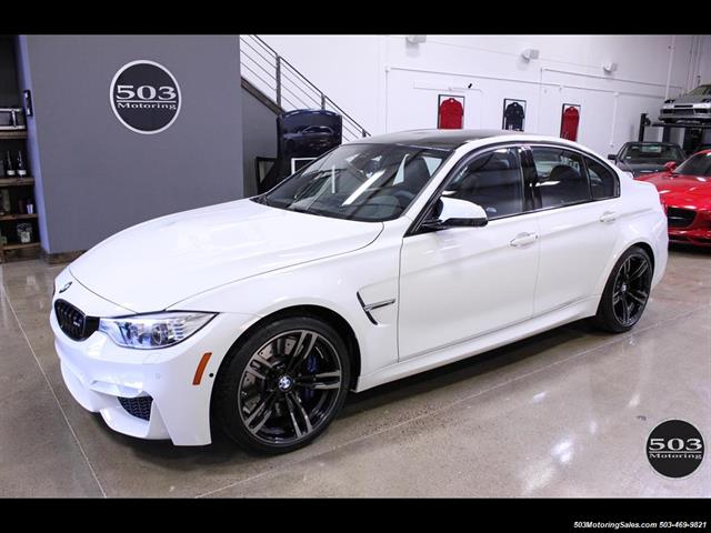 2016 BMW M3 Like New in Alpine White/Black w/ Only 2,150 Miles